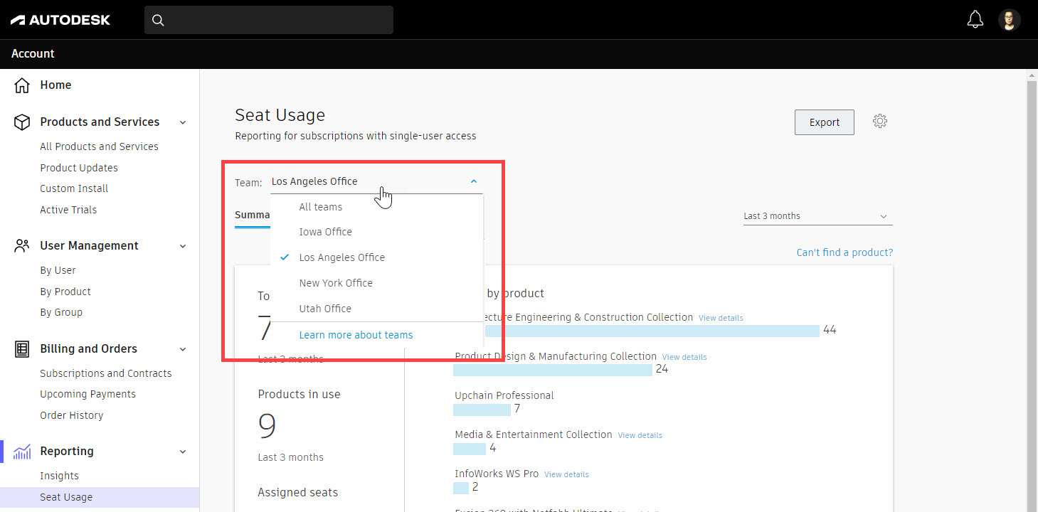 Manage subscriptions for your account | Autodesk